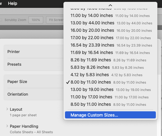Kenneth Lee Gallery - Printing MacOS Custom Paper Sizes in Print-Tool 2