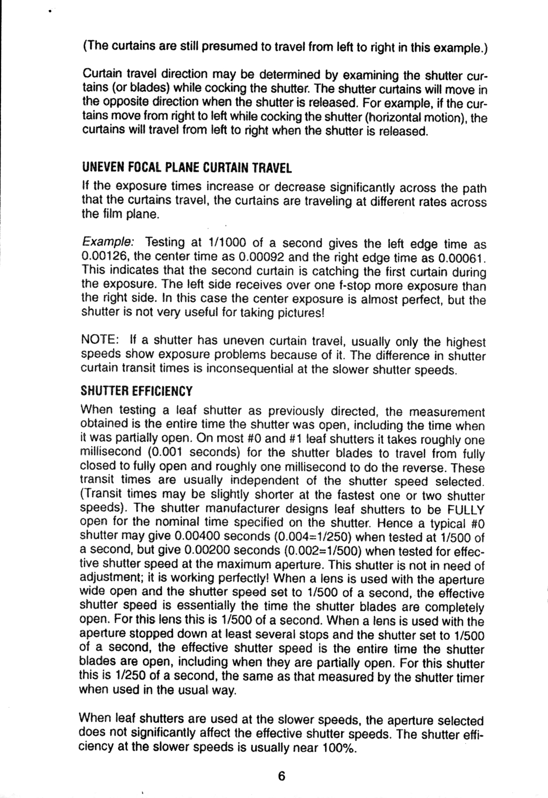 Kenneth Lee Gallery - Calumet Shutter Tester Manual