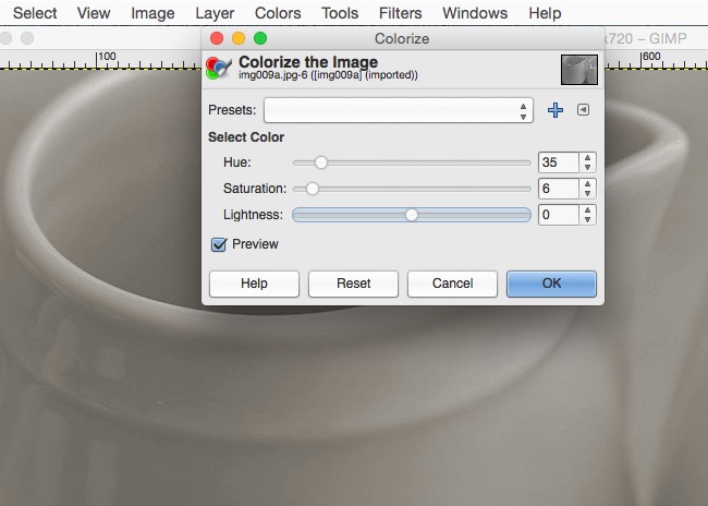 Kenneth Lee Gallery - GIMP Colorize Tool